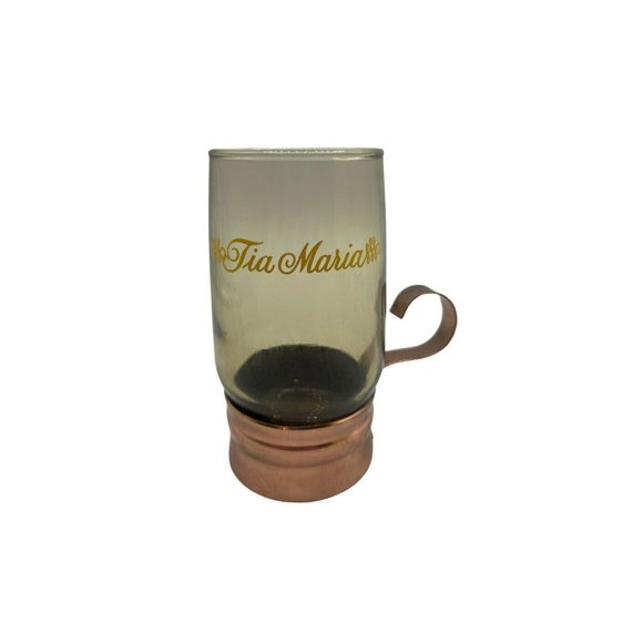 Tia Maria | Dining | Vintage Tia Maria Copper Bottom Smokey Glass ...